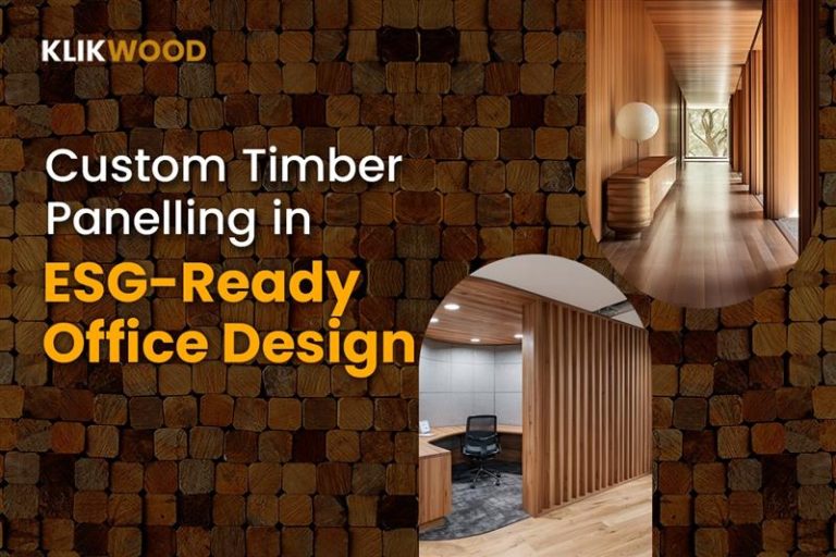 Custom Timber Panelling in ESG-Ready Office Design